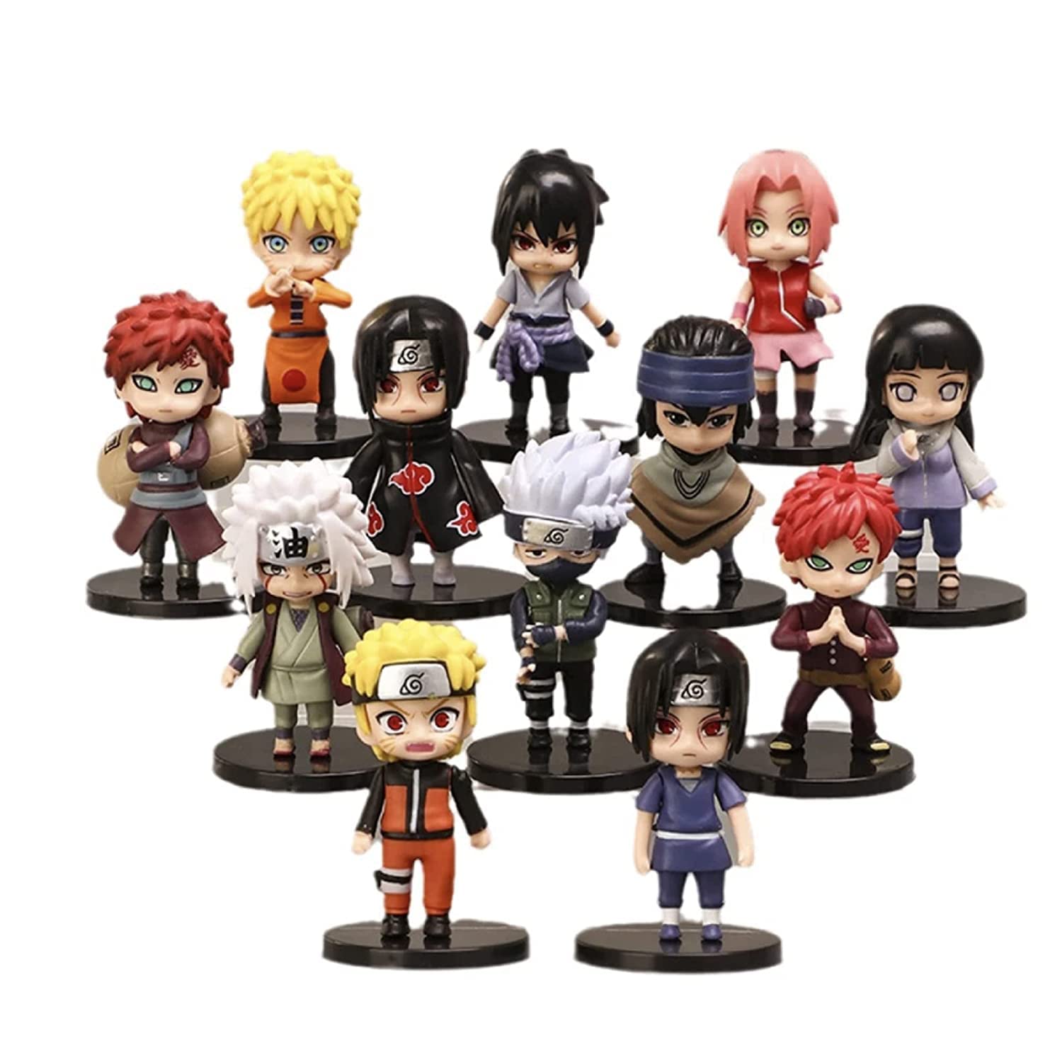 Buy Freakmall Naruto Action Figure Set of 12 with Stand Naruto Uzumaki ...