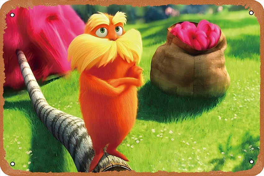 Amazon.com: Dr Seuss The Lorax Movie Poster Film Metal Tin Signs Art ...