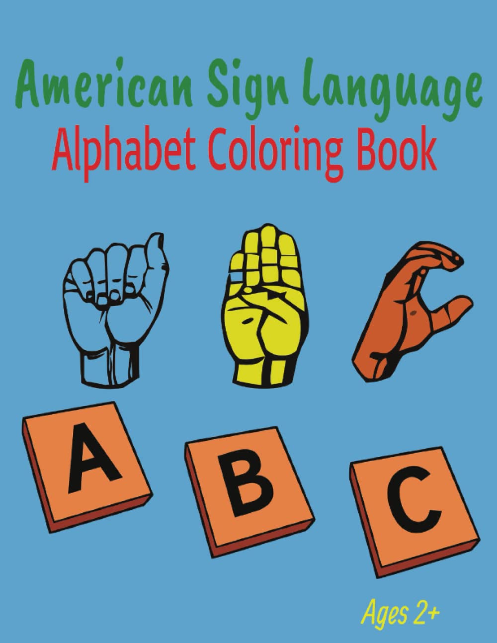 Printable Asl Alphabet Coloring Pages Beginner American Sign Language