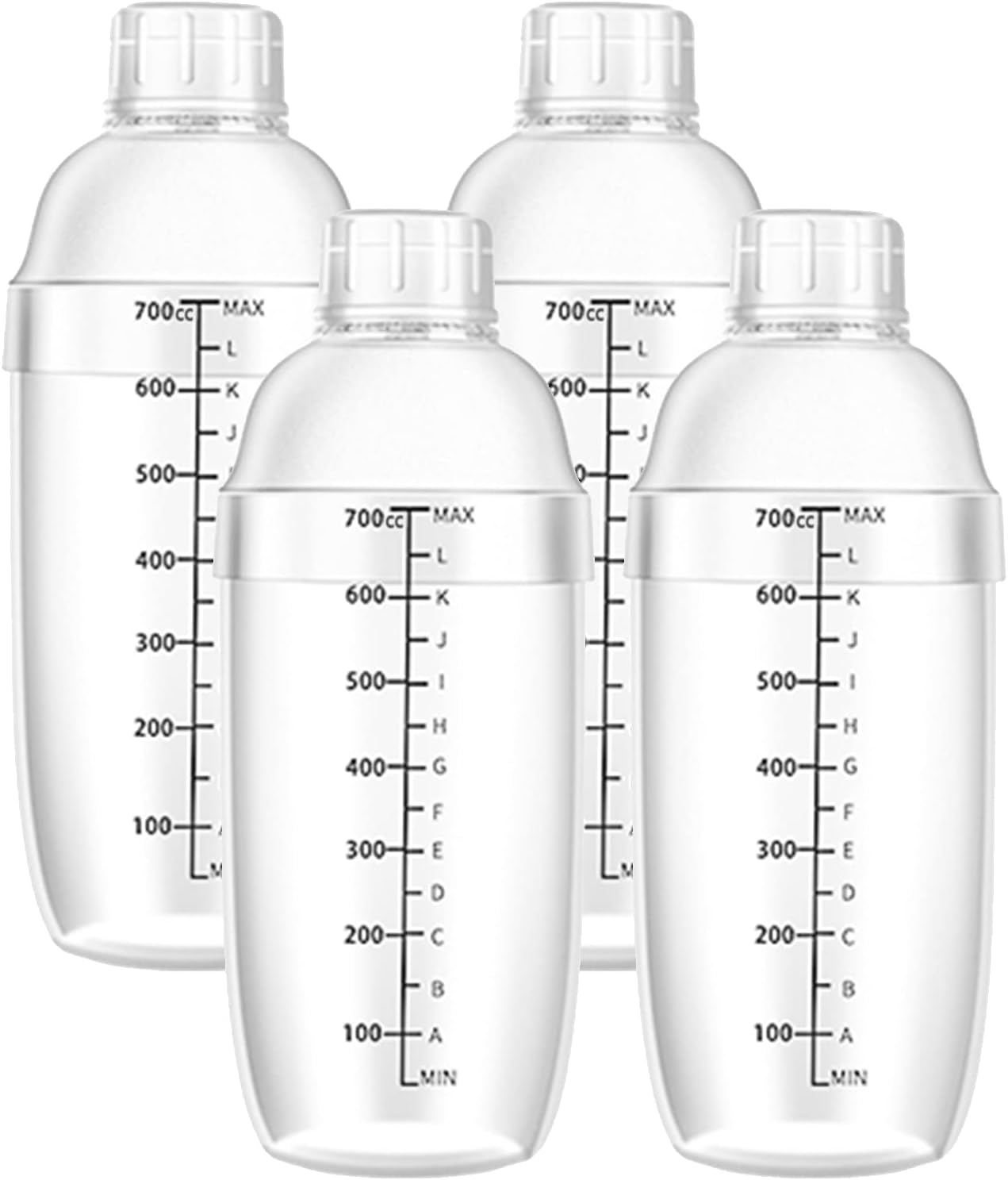 Amazon.com: Plastic Shaker Cocktail 700cc / 24 oz Drink Mixer with ...