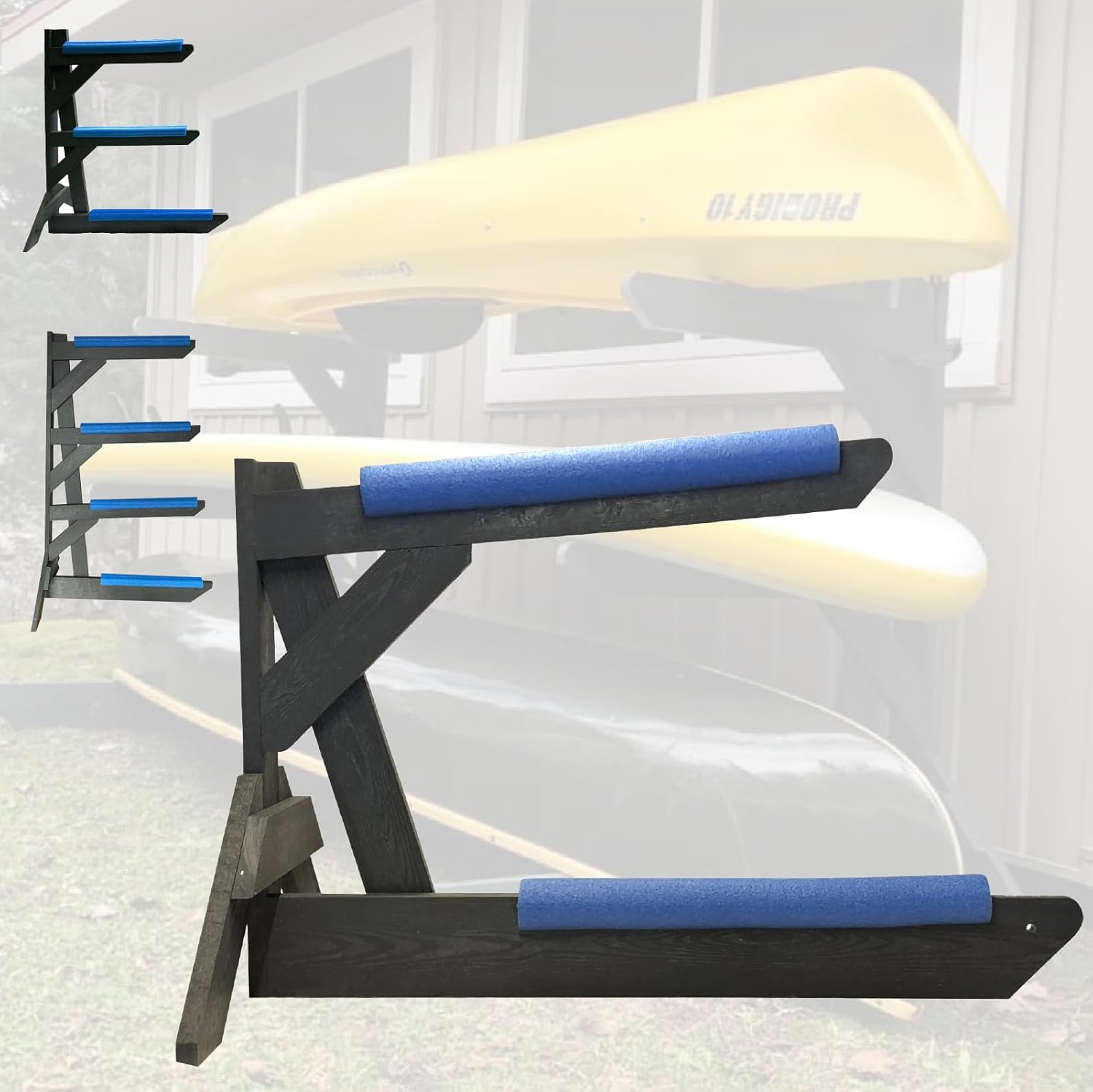 Amazon.com : Poly Kayak Rack - 2-4 Place Poly Kayak Storage Rack ...
