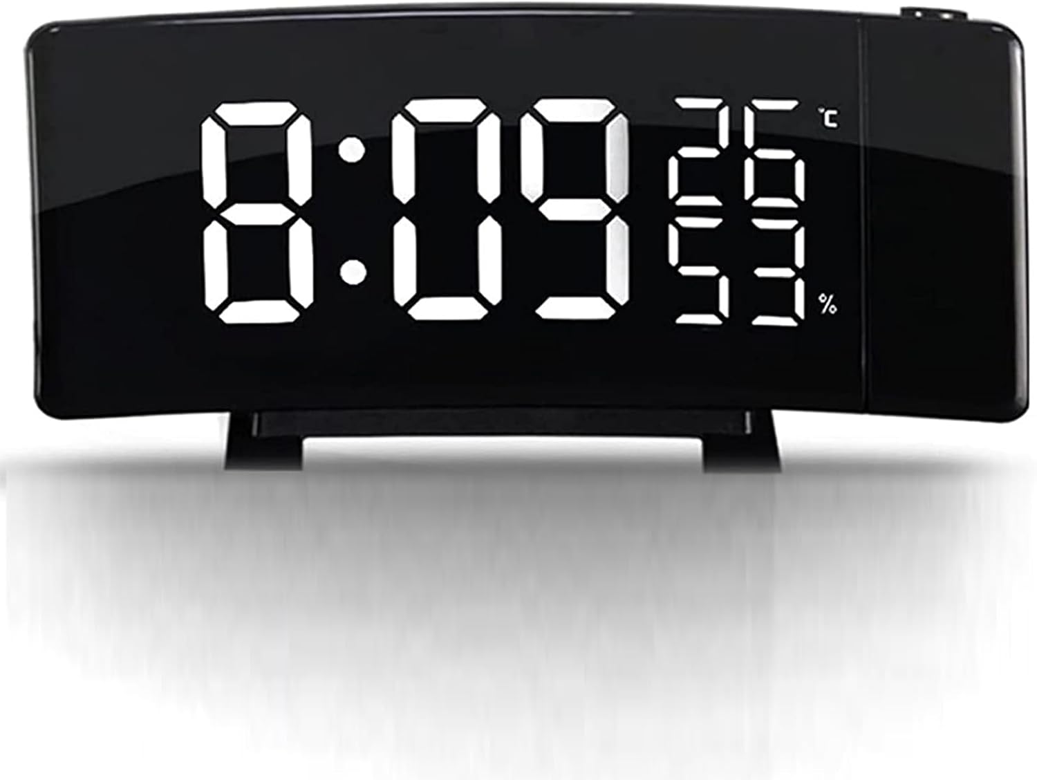 RayGenius Power Projection Alarm Clock for Bedrooms, Radio Controlled ...