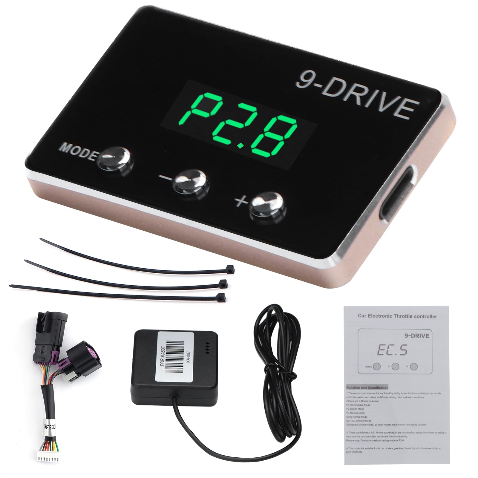 Amazon.com: YIBEICO Throttle Response Controller, 9 Drive 9-Mode Smart ...