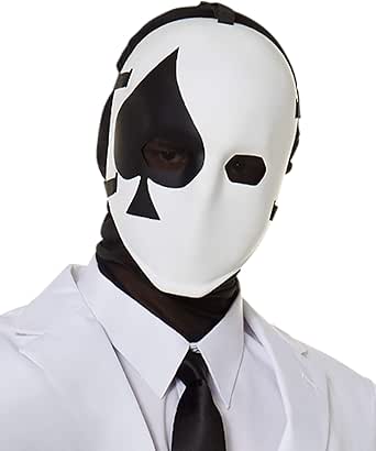 Amazon.com: InSpirit Designs Adult Fortnite Wild Card Spade Half Mask ...