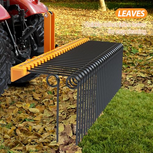 Snapklik.com : 60 Durable Powder Coated Steel Pine Straw Rake Steel ...