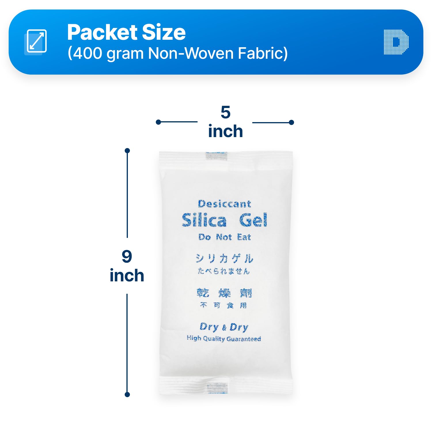 Snapklik.com : Dry & Dry 400 Gram 10 Packets Premium Silica Gel Packets ...
