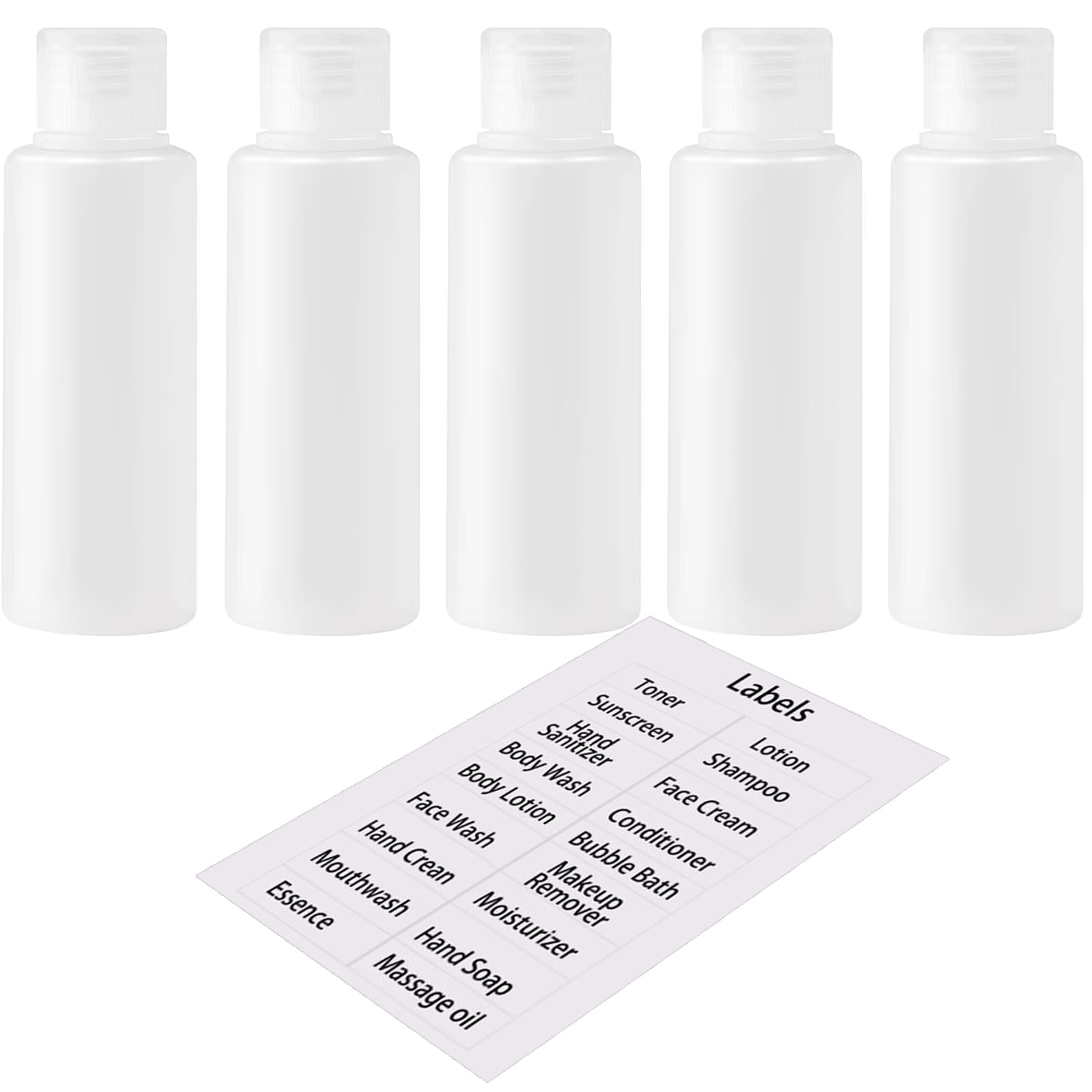 Amazon.com: DNSEN 3.4oz Travel Bottles for Toiletries TSA Approved ...