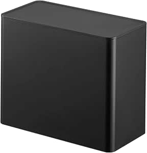 Amazon｜山崎実業(Yamazaki) コーヒーフィルター 収納ケース ブラック 約W18.4×D9.2×H15.4cm タワー tower ほこりをガード コーヒーフィルターケース ...