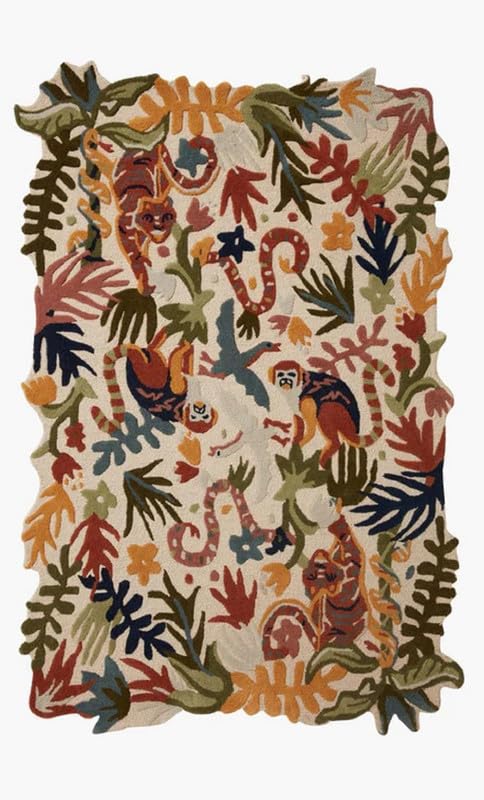 Buy RugTex Arts Classical Floral Collection Handmade Premium Wool Area ...