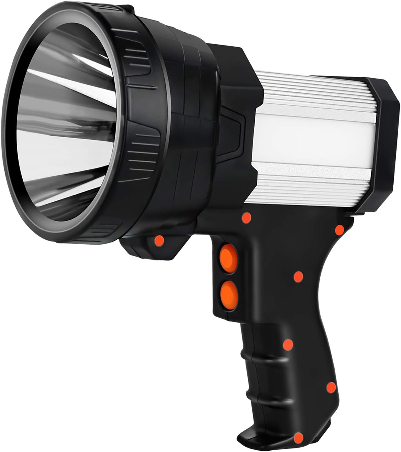 Rechargeable Handheld Spotlight FORTO Rechargeable Spotlight With Red ...
