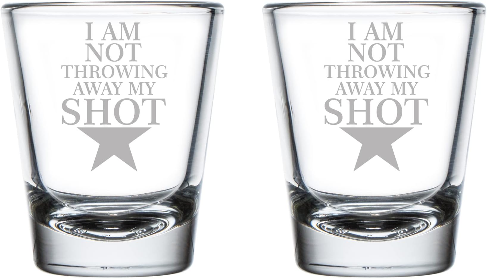 Amazon.com | MIP Brand Set of 2 Shot Glasses 1.75oz Shot Glass I Am Not ...