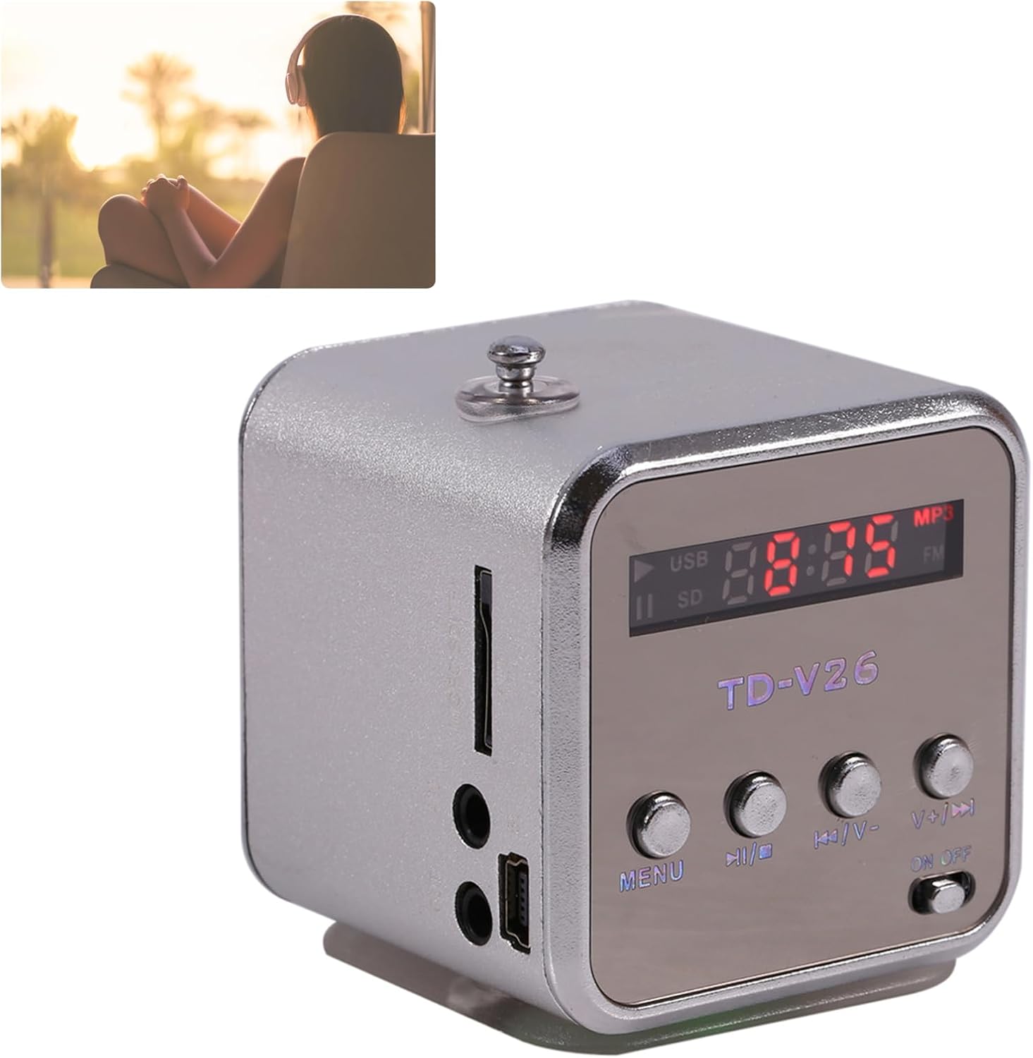Amazon.com: KUIDAMOS TD V26 Portable Mini Speaker,Mini Speaker Music ...