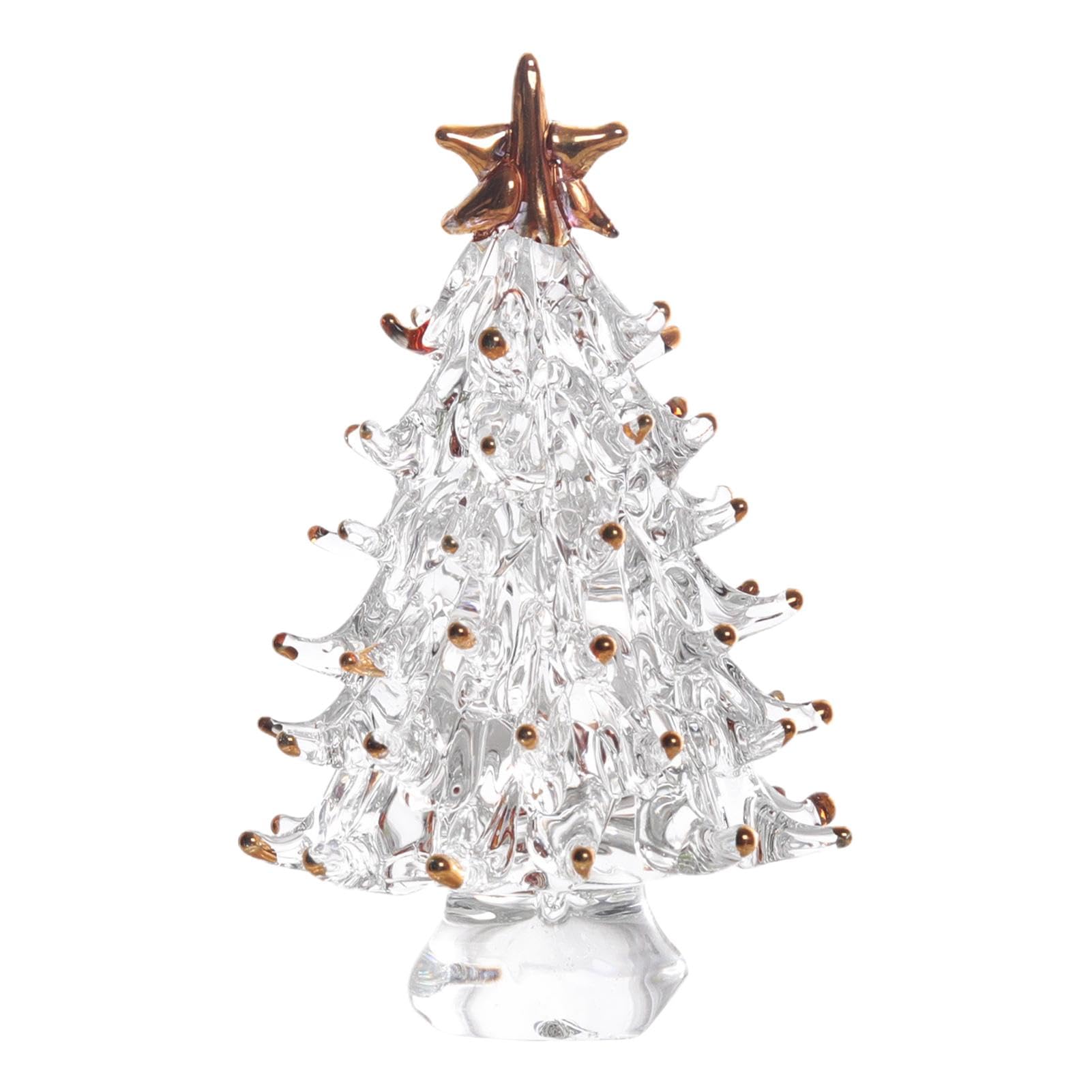 Glass Christmas Tree, Small Christmas Tree, Christmas Tabletop ...