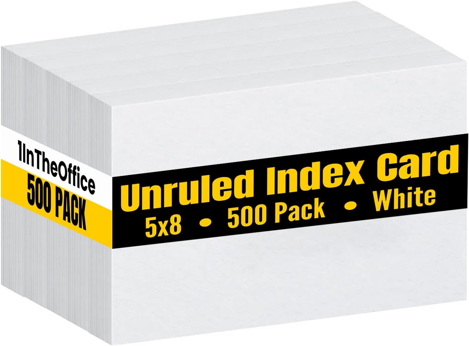 Amazon.com : 1InTheOffice Index Cards 5x8 Blank, Unruled Index Cards ...