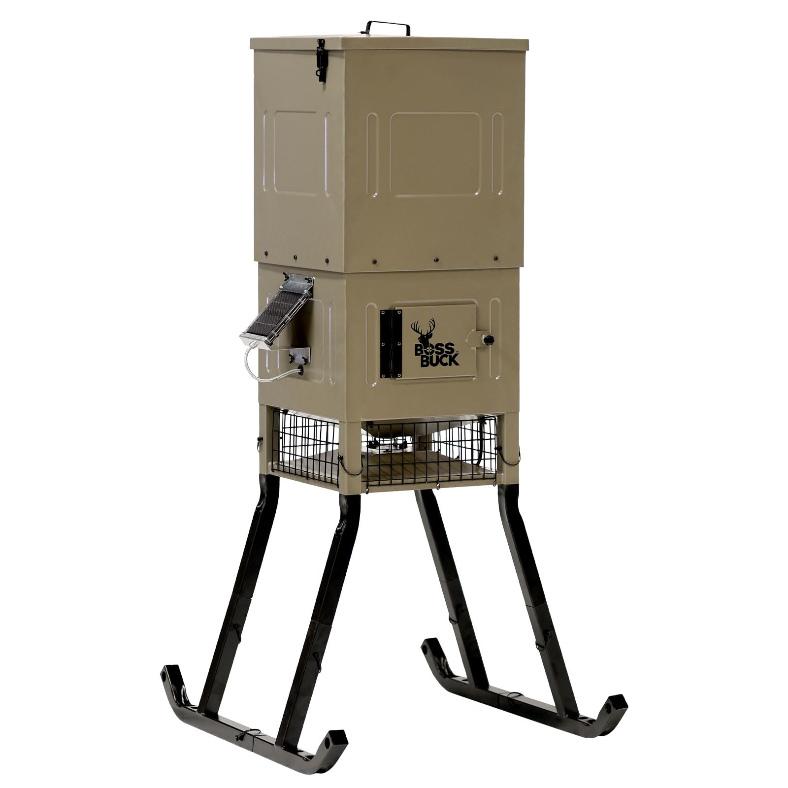 Amazon.com : Boss Buck Stand & Fill Sled Feeder with Diverter Plate ...