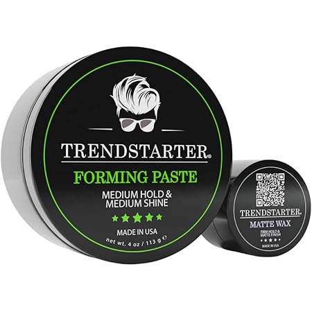 Amazon.com: TRENDSTARTER - EXTREME WAX (4oz) - Strong Hold - Matte ...