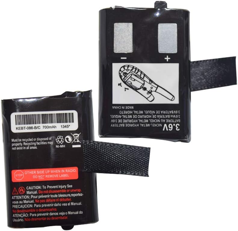 Amazon.com: elxjar (2-Pack) 3.6V 700mAh AAA Ni-MH Rechargeable Battery ...