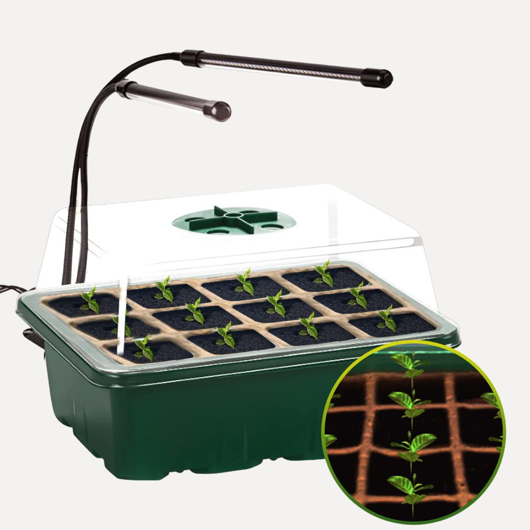 Amazon.com : LightlyBloom LED Grow Lights Seed Starter Kit - Complete ...