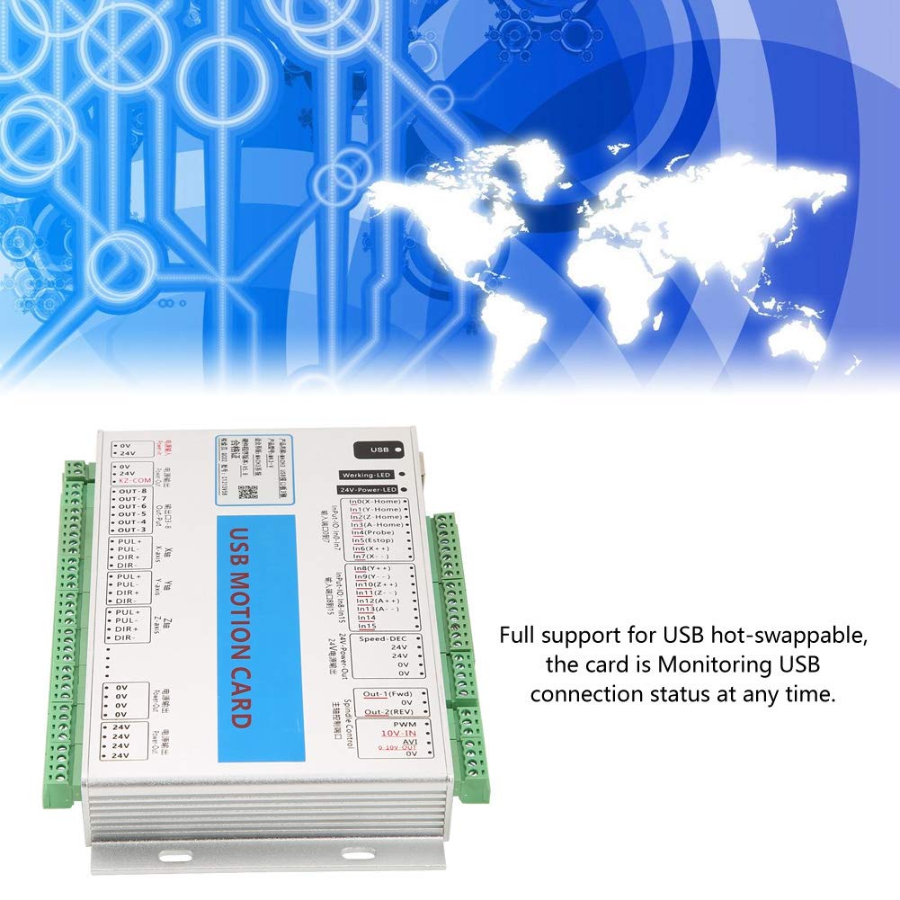 Summer Enjoyment Mach3 Motion Card, Stepper Motor Driver CNC Controller 3 Axis Mach3 Breakout ...