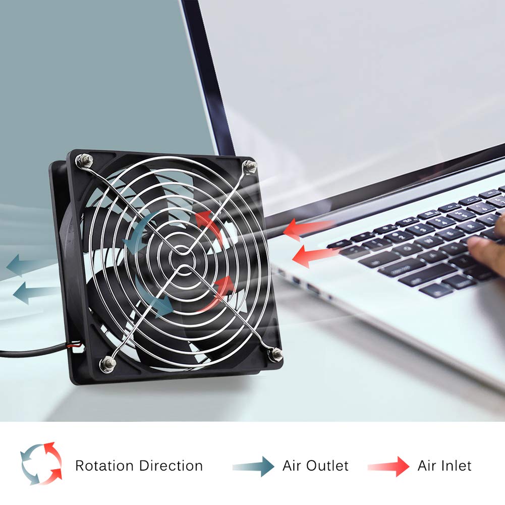 Snapklik.com : GDSTIME Quiet Dual 120mm USB Fan, DC 5V Powered Fans ...
