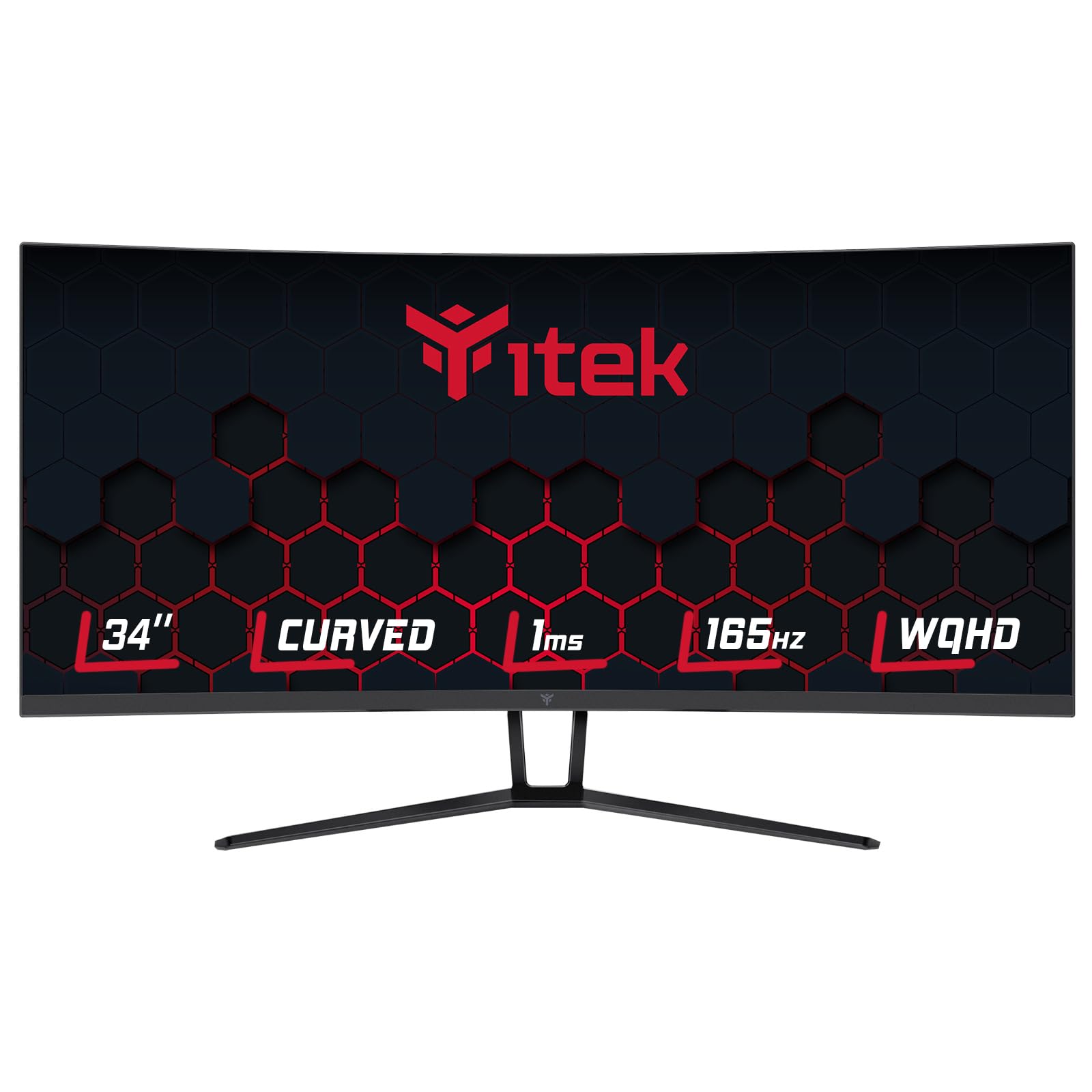 ITEK Gaming Monitor GGC - 34" Curvo R1500, 3440x1440 (Ultra WQHD ...