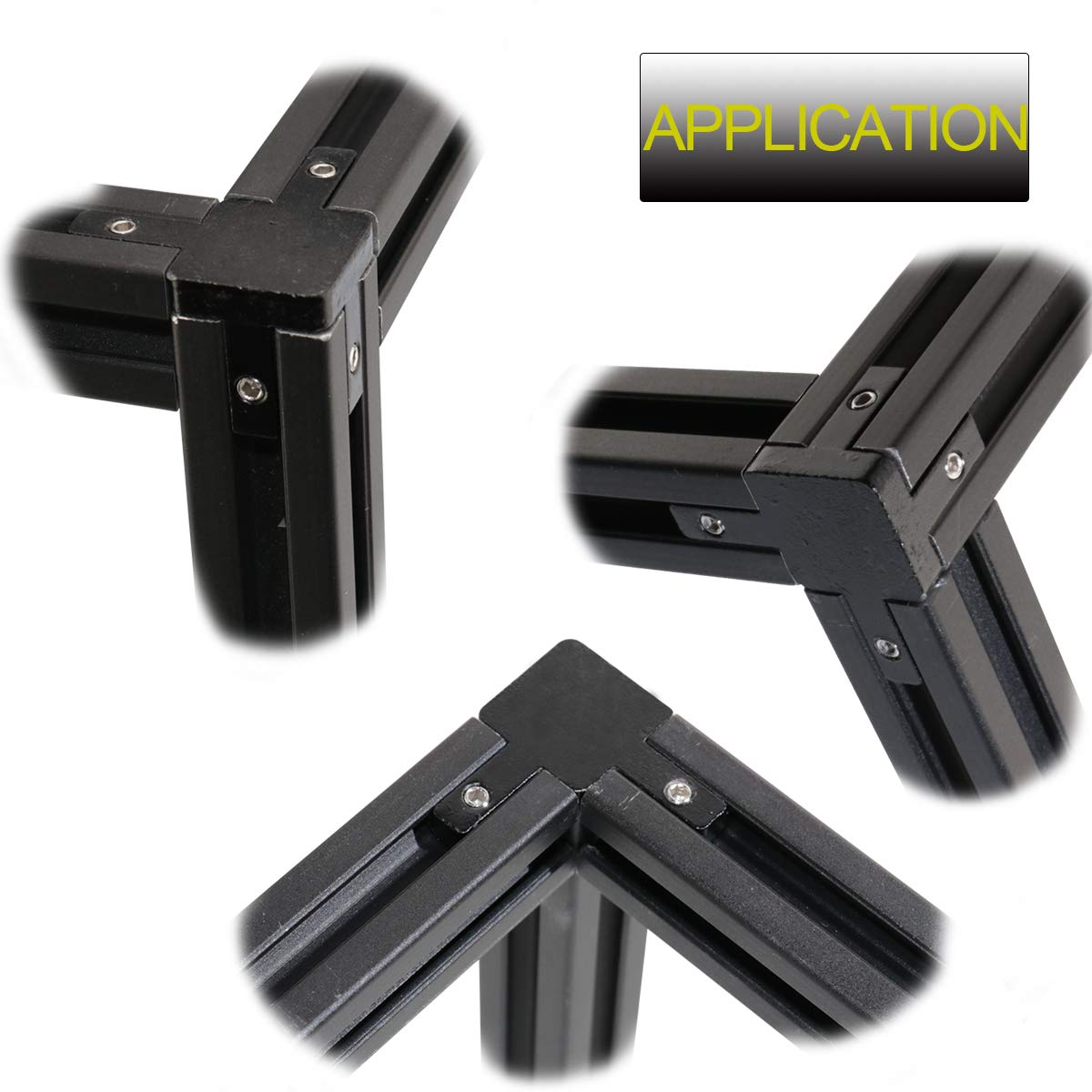 Snapklik.com : Boeray 4 Pack 3 Way Bracket European 3-Way End Corner ...