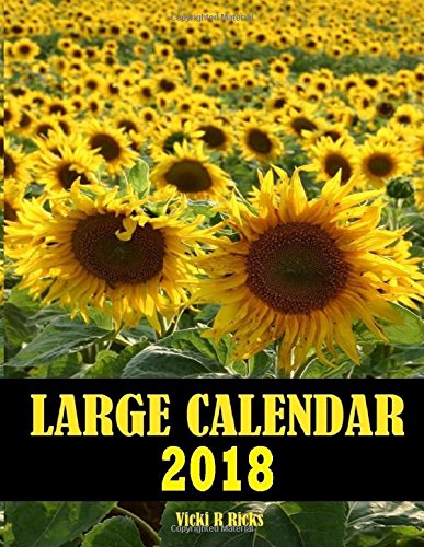 Large Calendar 2018: 14 Month Large Print Calendar for 2018 starts in ...
