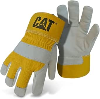 Caterpillar Cat Premium Split Leather Work Gloves Large-13101L : Buy ...