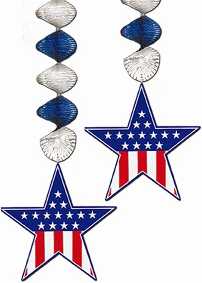 Amazon.com: Patriotic Star Danglers : Home & Kitchen