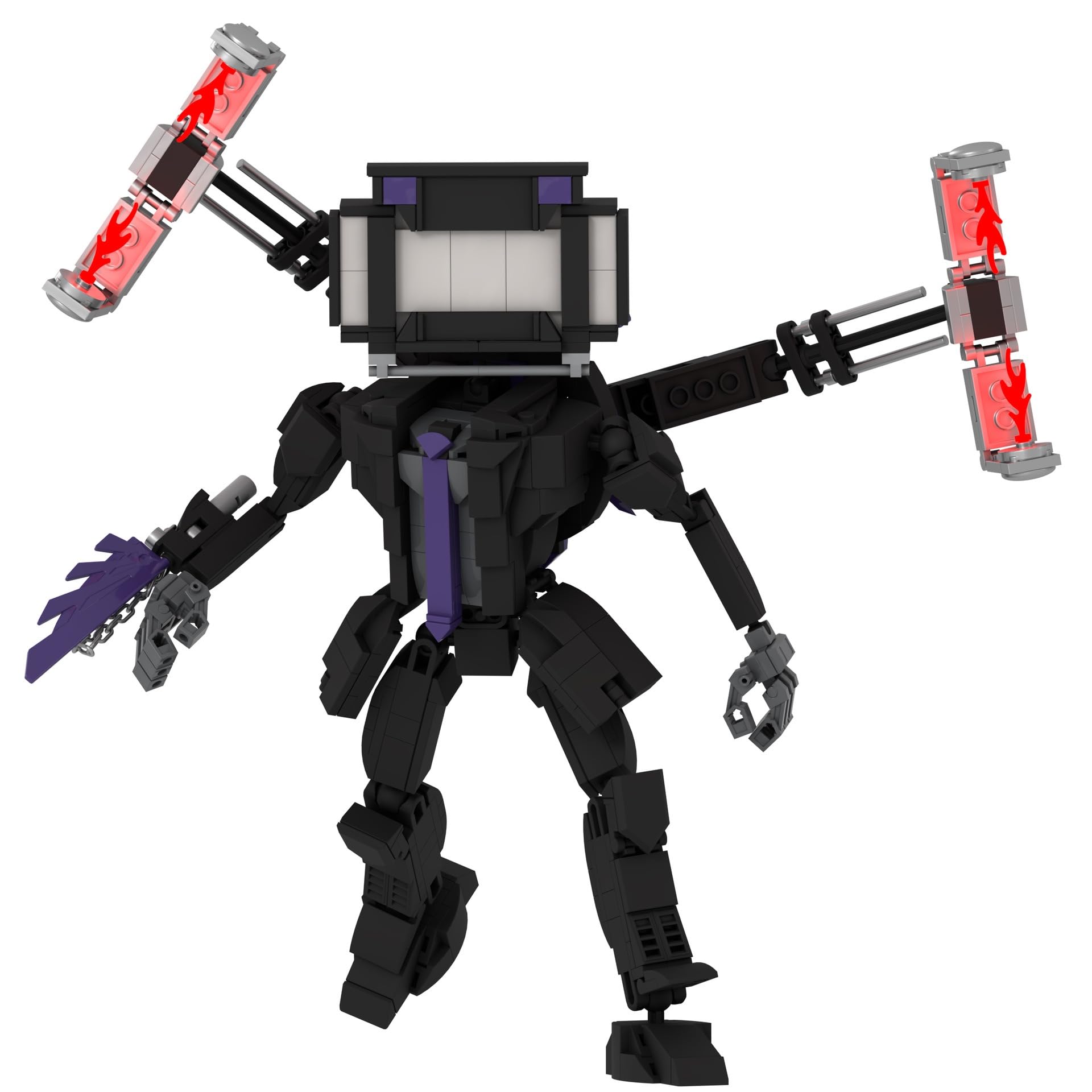 Amazon.com: GSHLGAO Skibid Toilet Building Blocks Elite TV Women Toilet ...