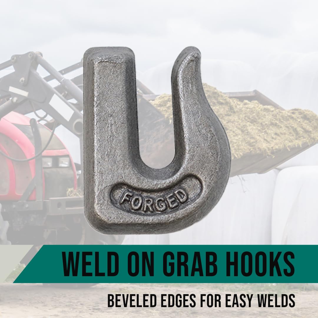 Snapklik.com : Boxer Weld On 5/16 Grab Chain Hook G70 Forged Heavy Duty ...