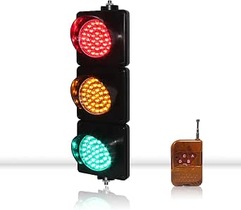 Semáforo de 100 mm (4 pulgadas), semáforo LED, semáforo 3 en 1 rojo ...