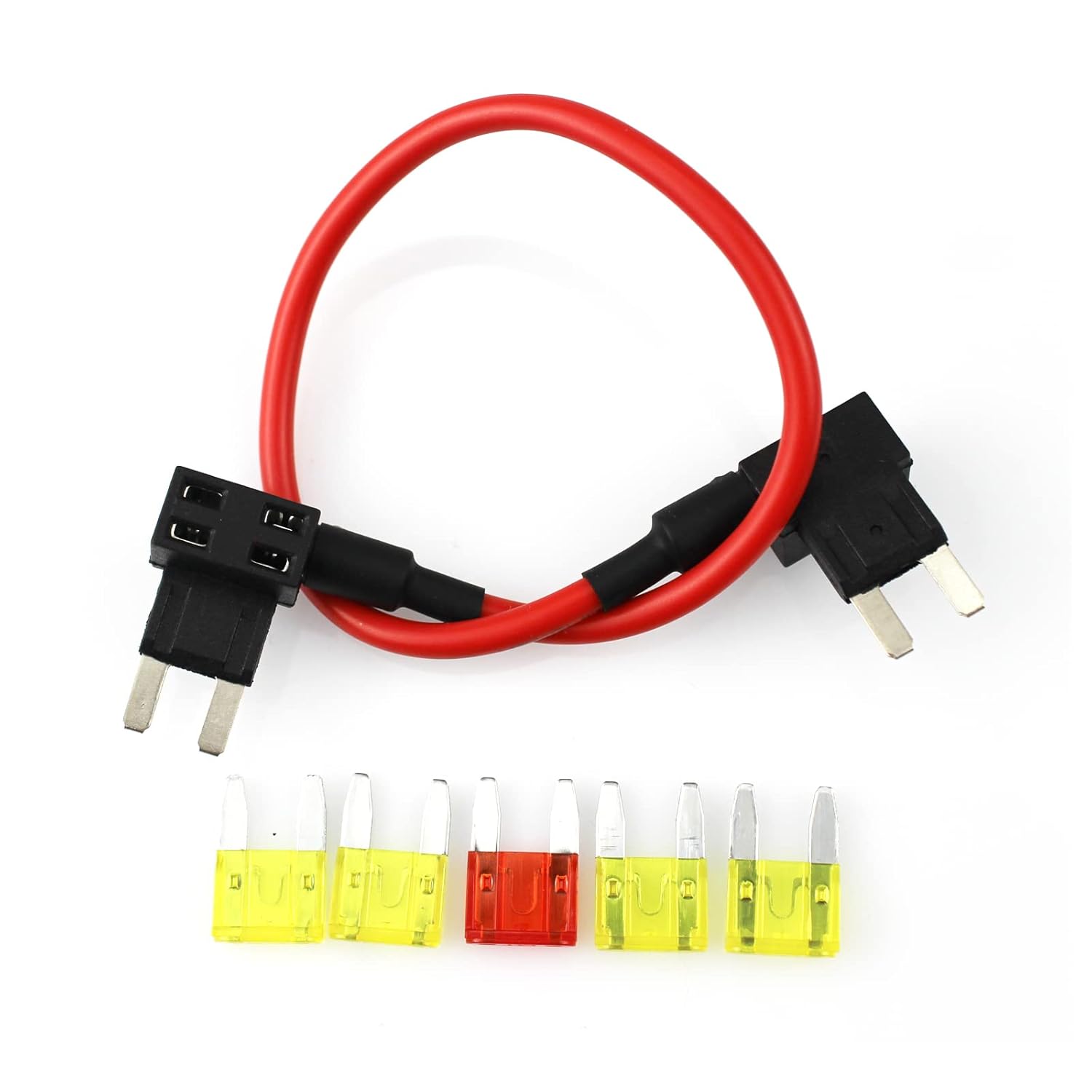 Amazon.com: ANP PUAUTO Fuse Adapter Fuse Holder Bypass Cable 14awg Wire ...