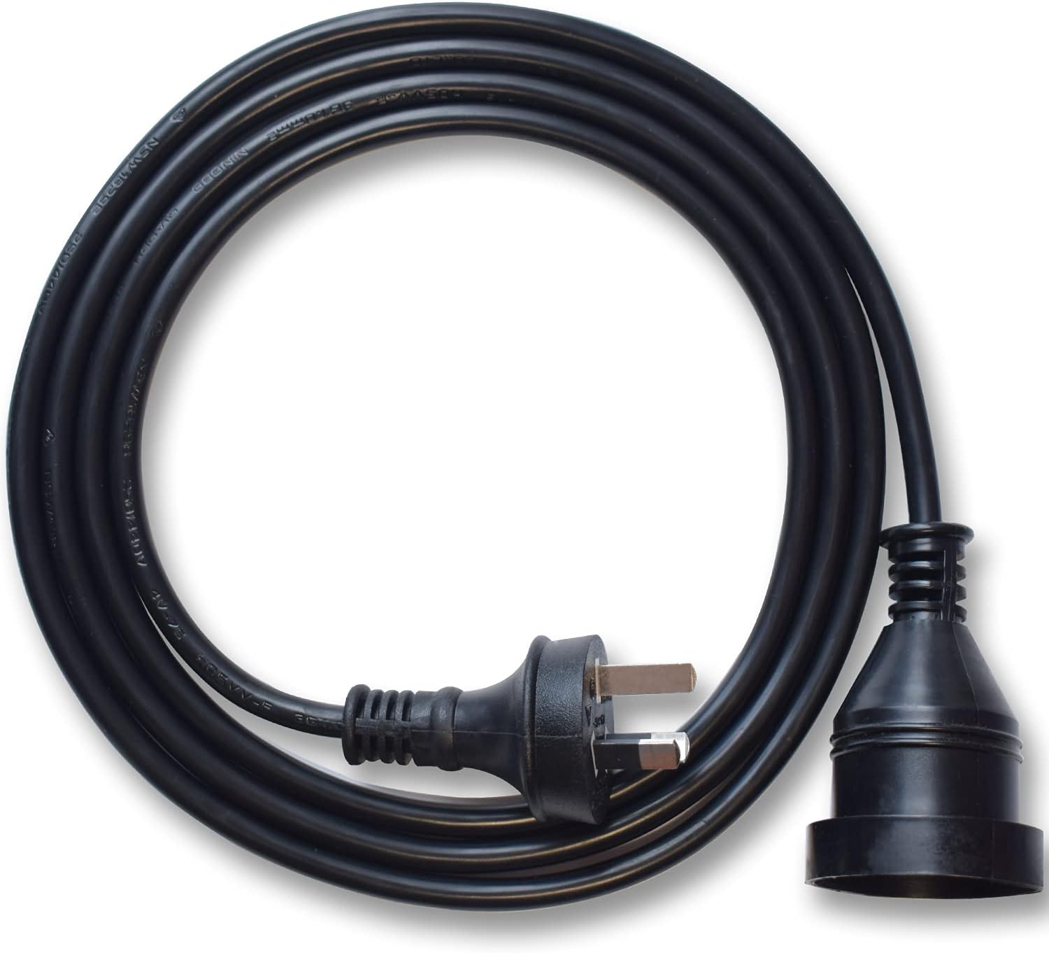 Doss EXL2MB Power Extension Lead, Black, 2 m : Amazon.com.au: Electronics