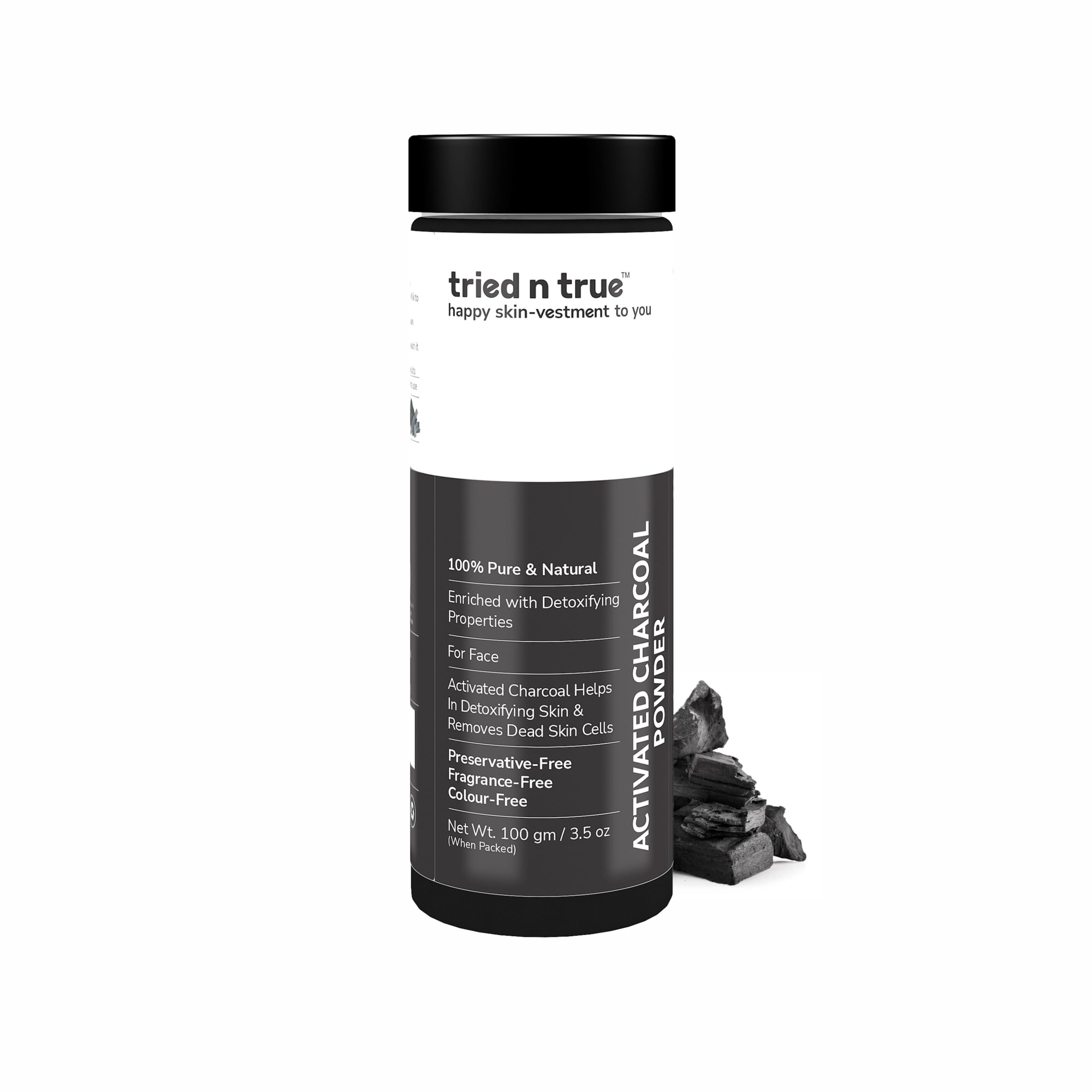 tried n true Activated Charcoal Powder for Face, Pure and Natural Face ...