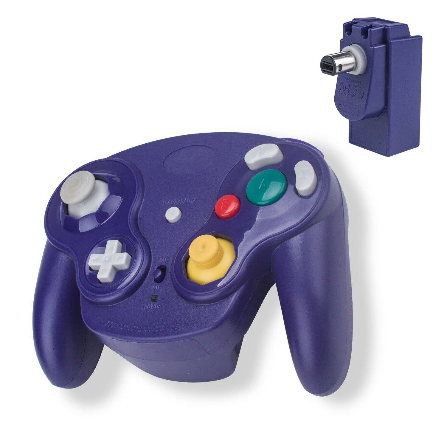 Amazon.com: TechKen Classic Wireless GameCube Controller, 2.4G GameCube ...