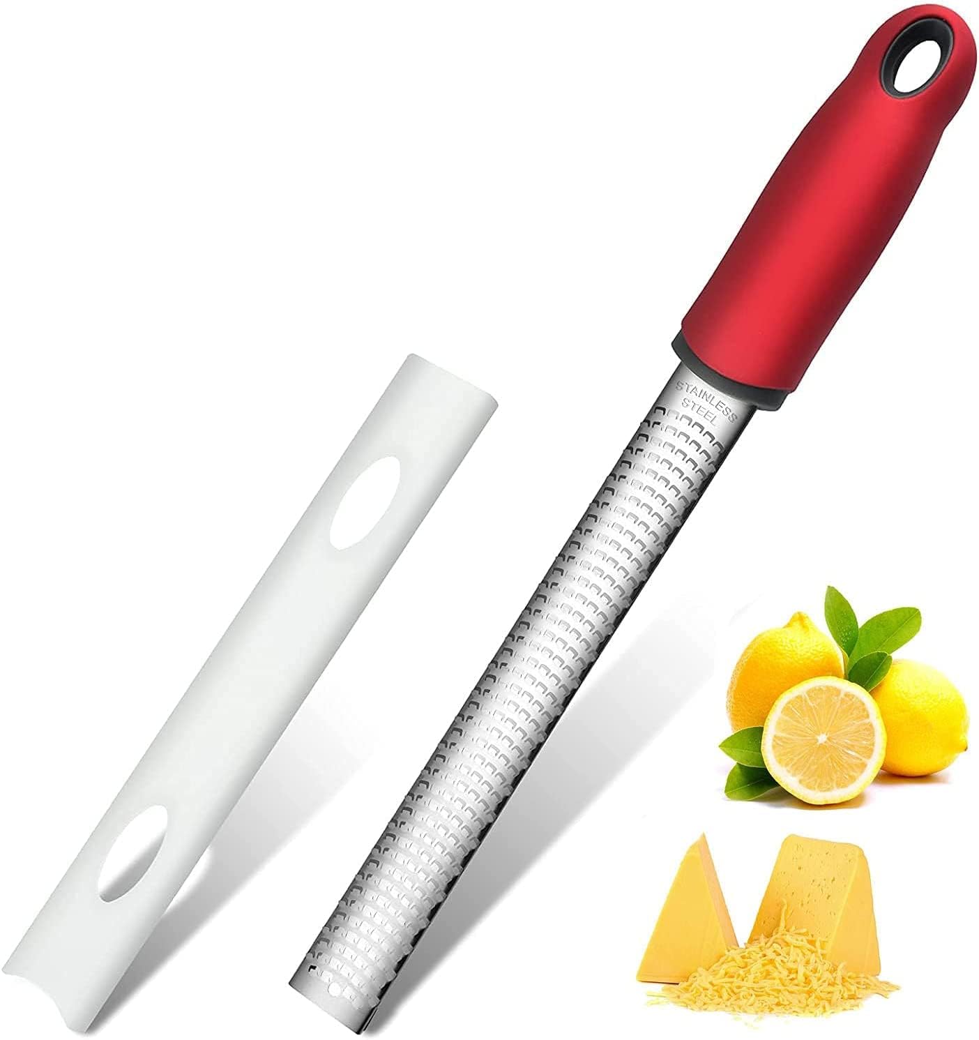 Baskety FDA Stainless Steel Zester, Cheese Zester, Lemon Zester Grater ...