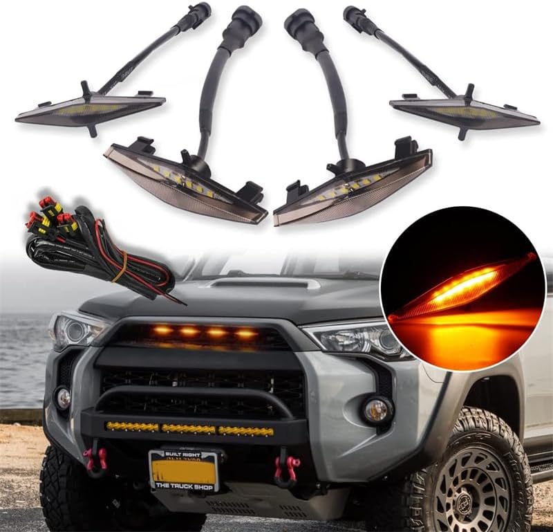 Amazon.com: 4 PCS LED Grille Lights Amber Compatible with 2014-2019 ...