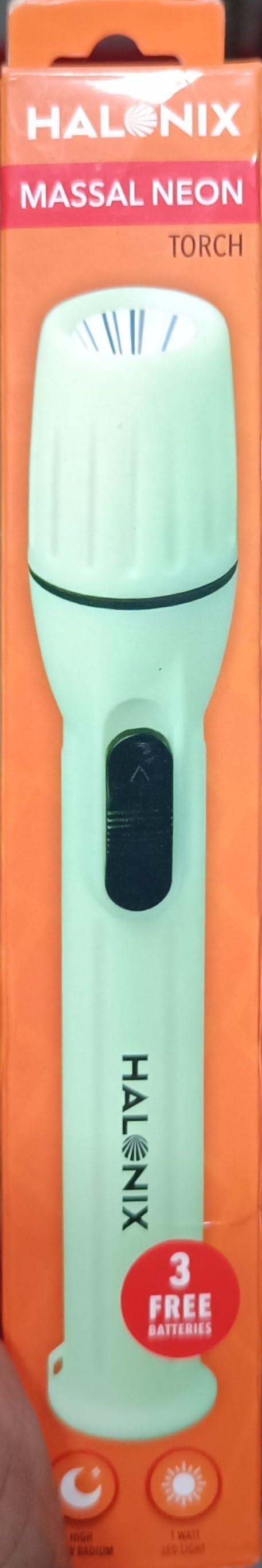 Halonix Massal Neon 1W Led Torch Light | Super White LED Flashlight ...