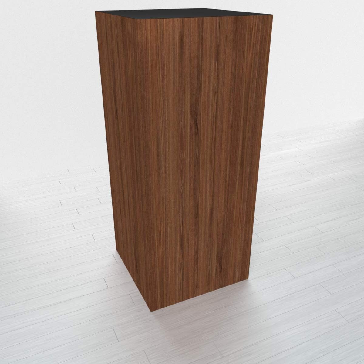 Amazon.com: Abex Rectangle Pedestal –Thermo Walnut Base + Black Top ...