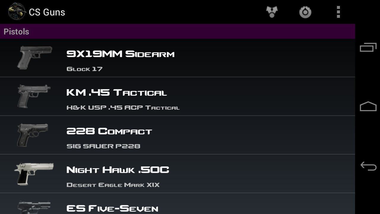 CS Guns - App on the Amazon Appstore