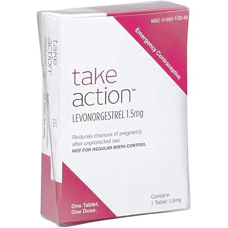 Amazon.com: Take Action Emergency Contraceptive, Levonorgestrel 1.5mg ...