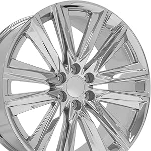 Amazon.com: OE Wheels LLC 24 inch Rims Fit Silverado Tahoe Sierra Yukon Escalade CA91 Chrome ...