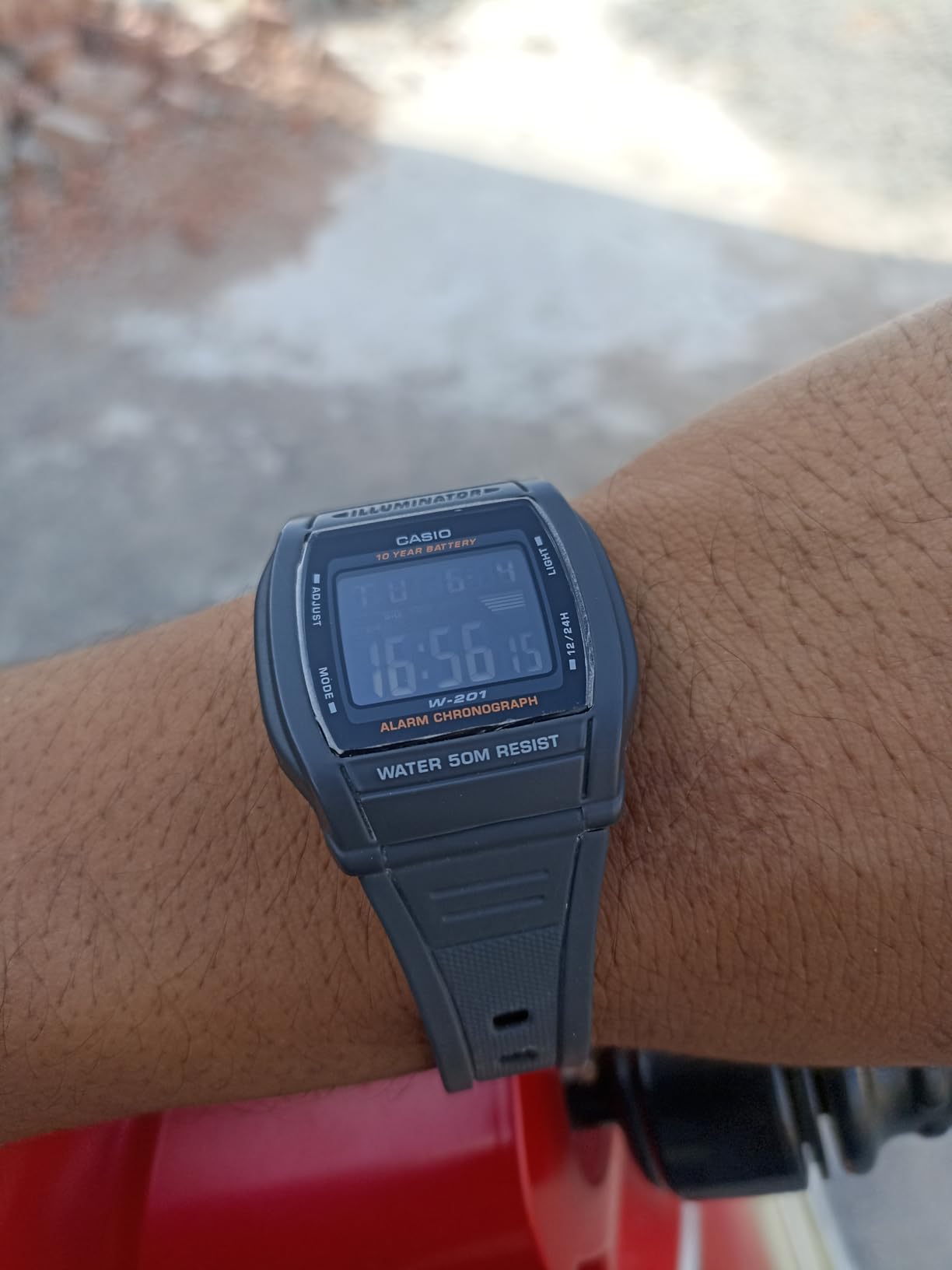 Casio Unisex Resin Digital Black Dial Watch-W-201-1Bvdf, Band Color-Black : Amazon.in: Watches