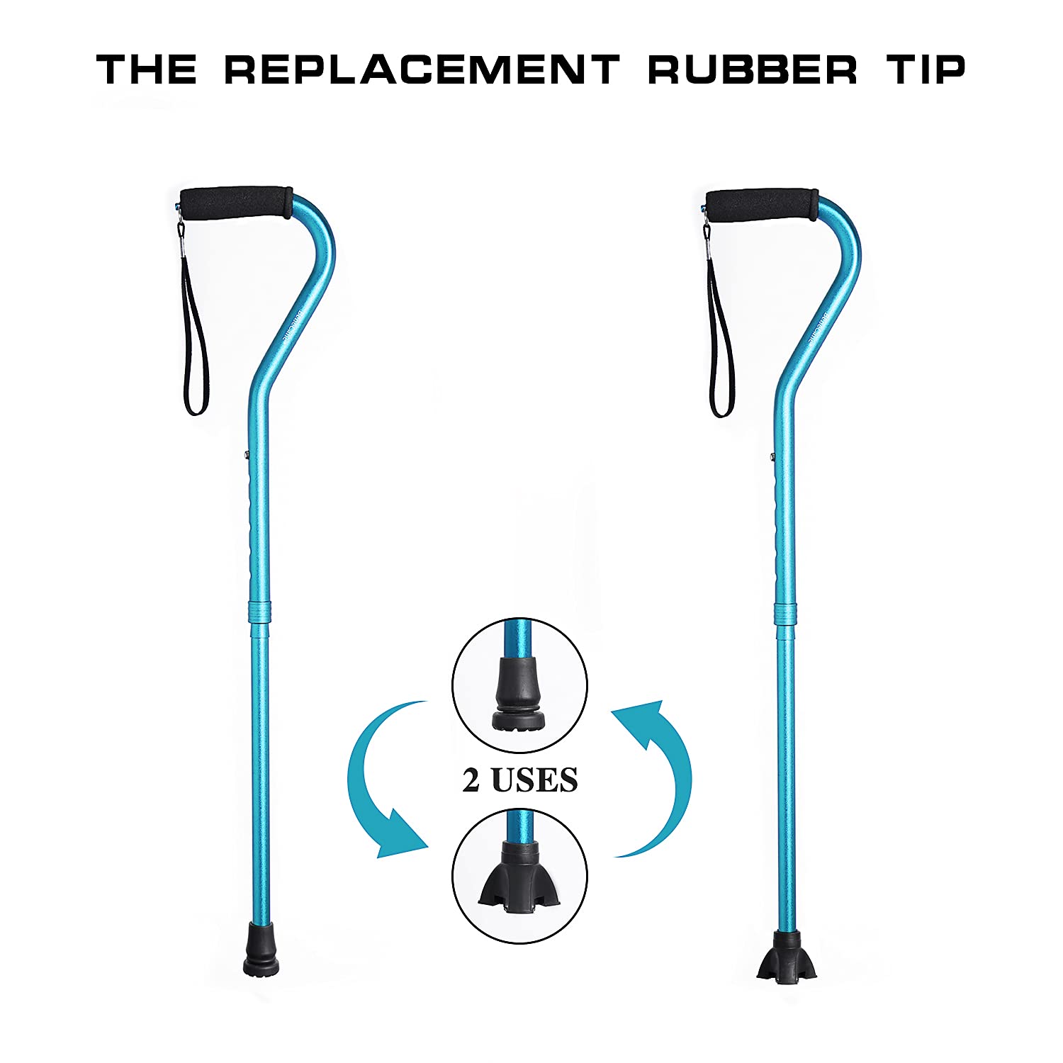 BeneCane Walking Cane for Men & Women Adjustable Cane with Offset Soft ...