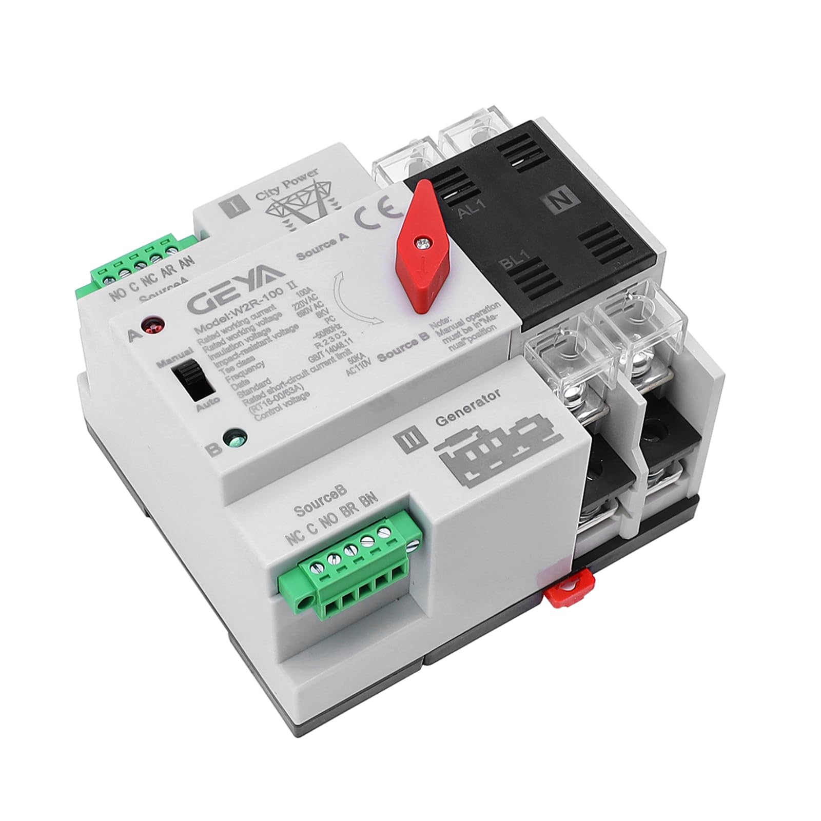 Snapklik.com : GEYA Mini ATS Automatic Transfer Switch Electrical ...