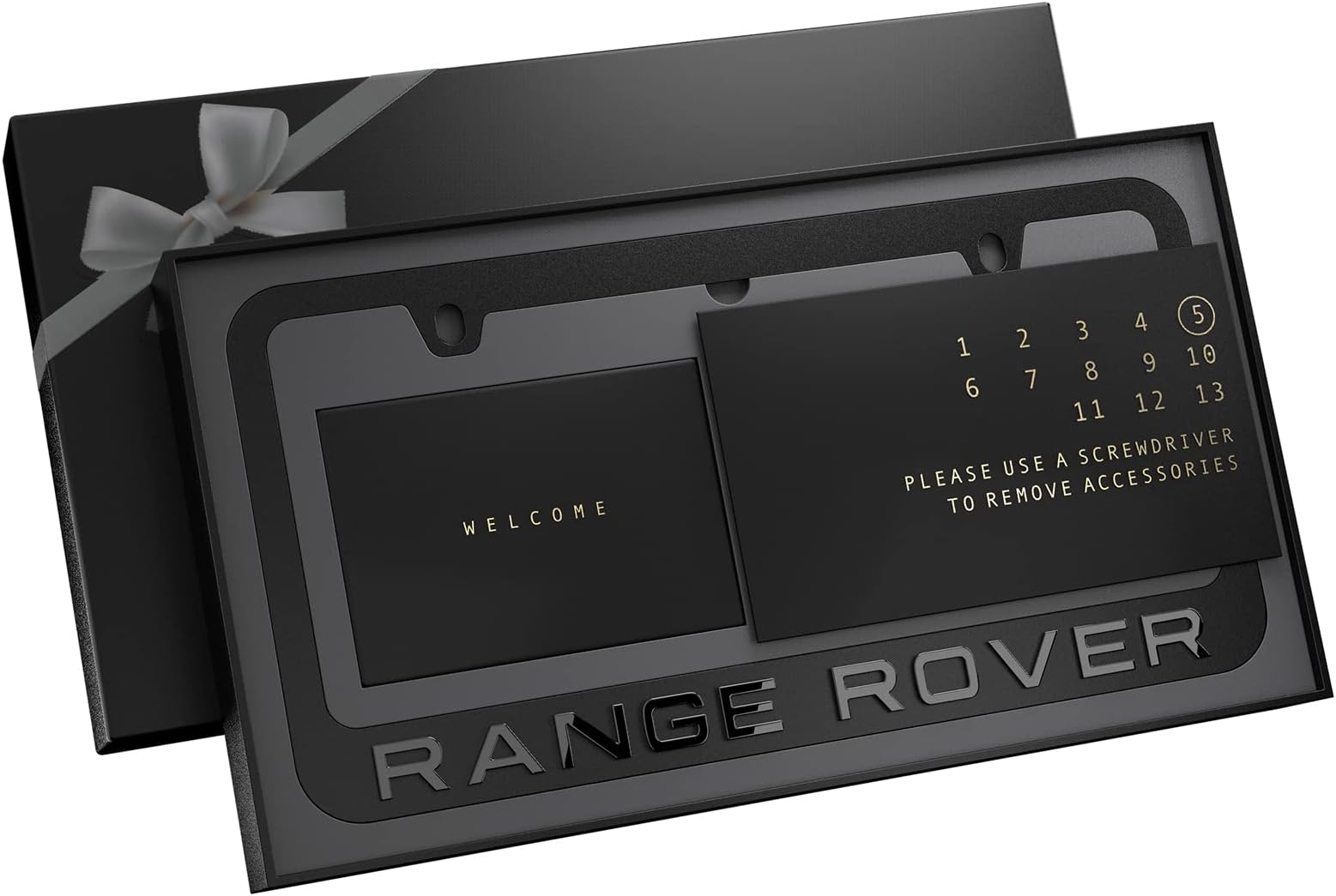 Amazon.com: Genuine Land Rover/Range Rover Black Jack License Plate ...