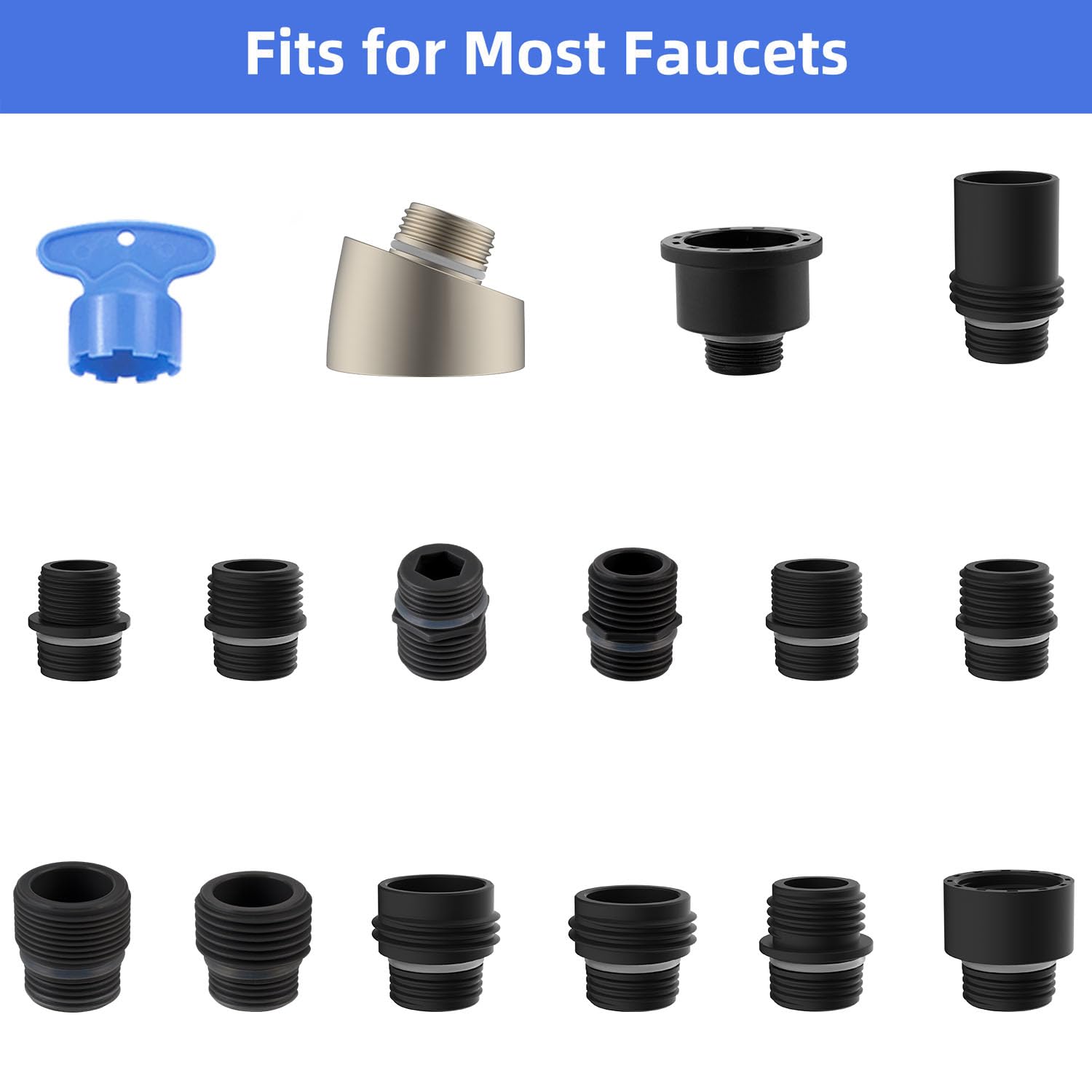Snapklik.com : iFealClear Universal Pull Down Kitchen Faucet Head ...