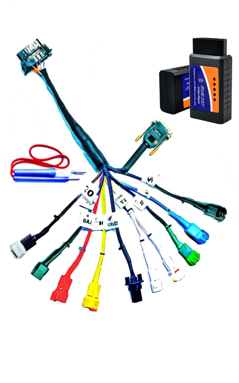 DANLITE TOOLS TECHNICIAN OBD Cable BS6 11 Cord Cable ELM OBD Scanner ...