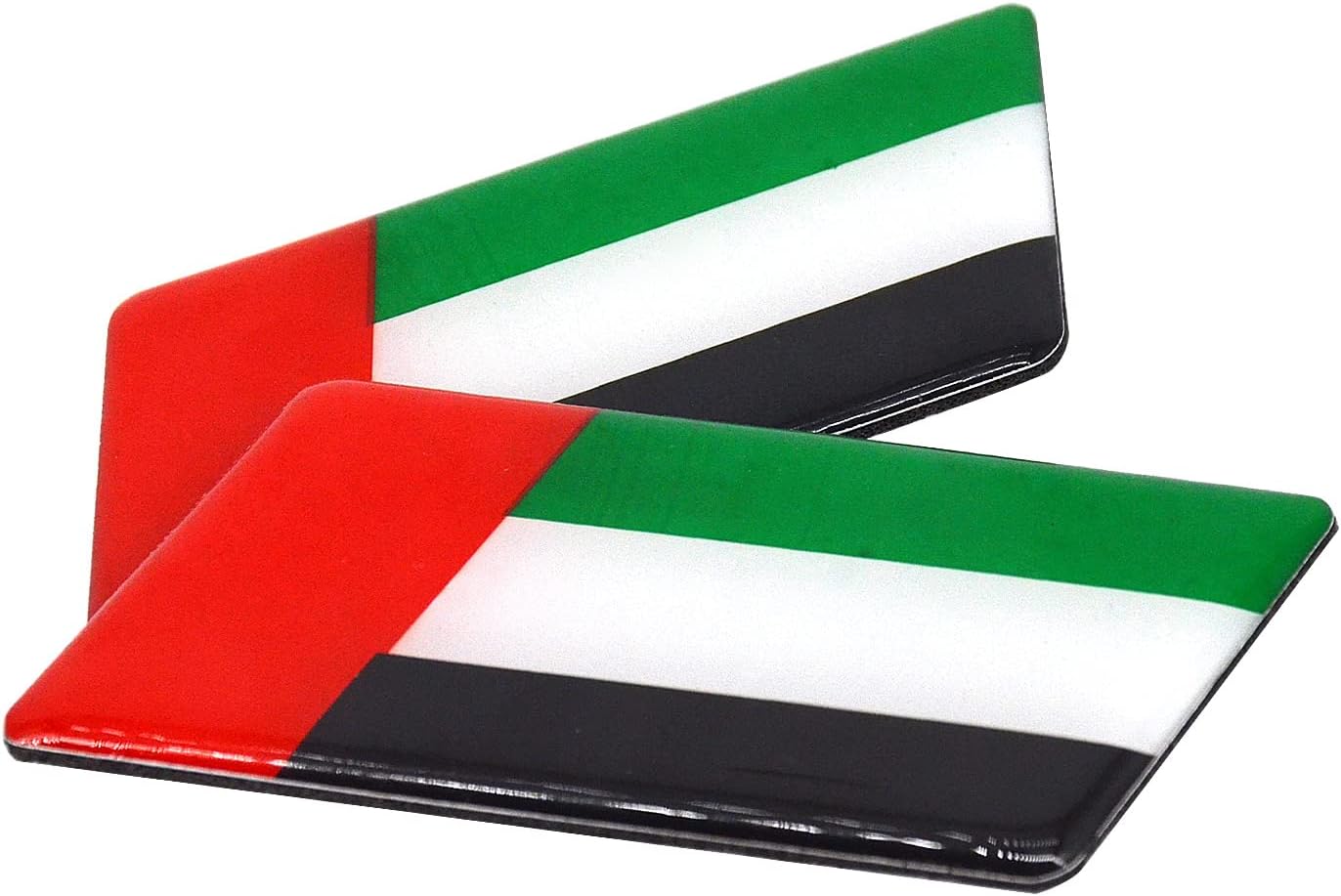 2Pack UAE Flag Sticker for car UAE Patriotic Stickers Flag Decal for ...